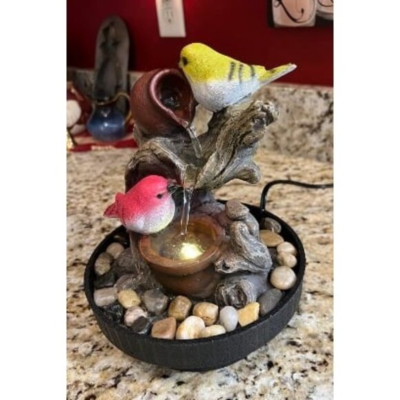Accents | New Tabletop Fountain Desktop Electric Water Fountain Decor ...